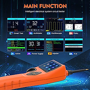 Power Circuit Probe Tester 9-30V Car Circuit Tester, Component Activation Electrical Tester, Relay Tester, Multimeter Circuit Breaker Finder, Injector Tester, with 20FT Test Cable LED and Test Light