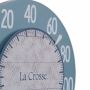 La Crosse 104-120B 8-Inch Geometric Floating Dial Thermometer