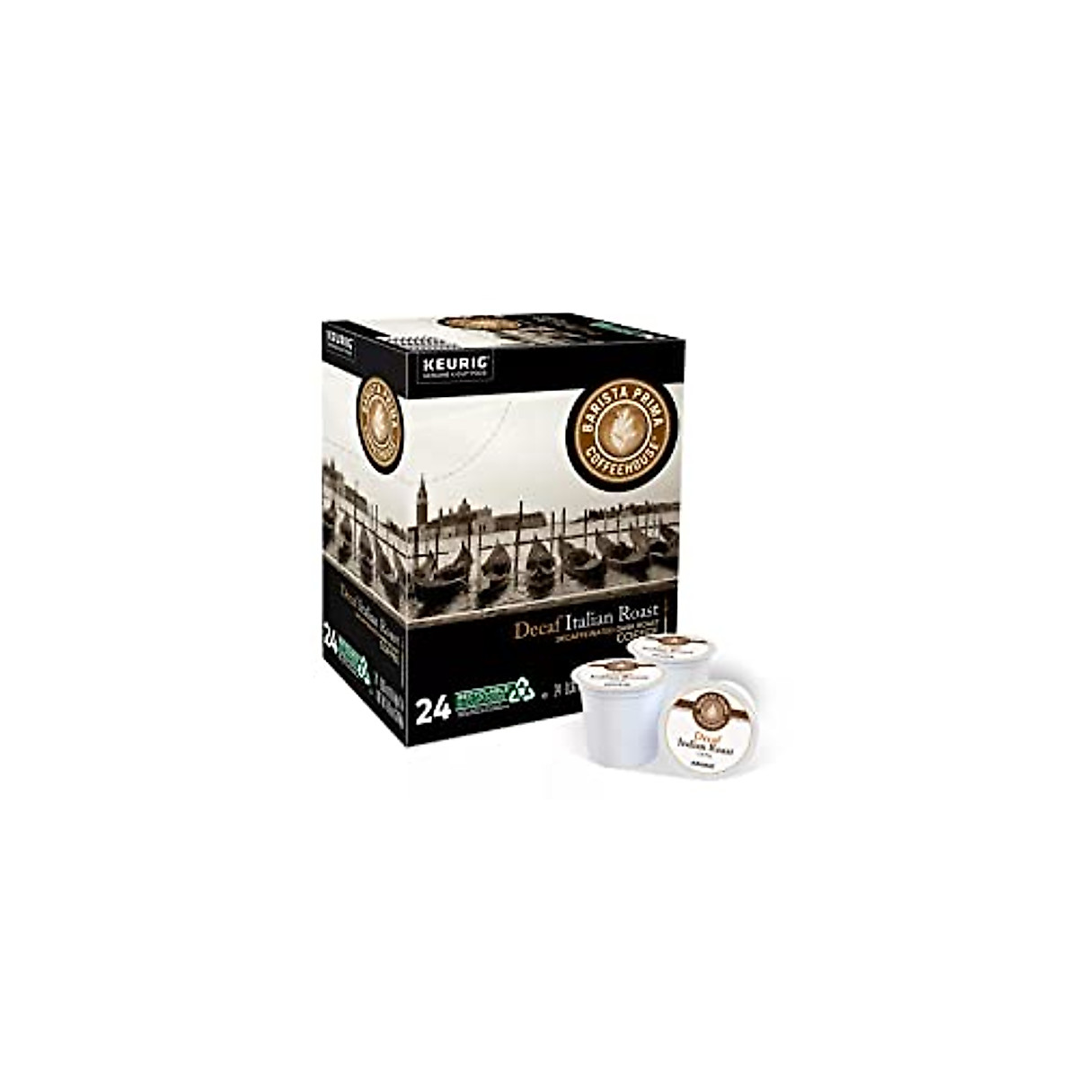 Keurig Barista Prima Coffeehouse Decaf Italian Roast Coffee K-Cups (48-Count)