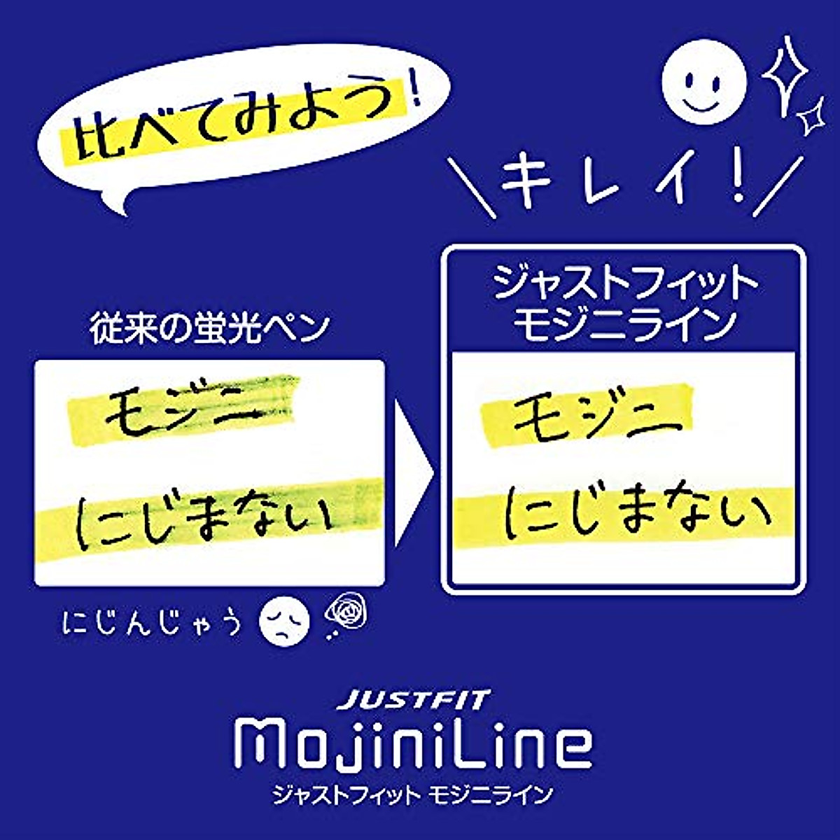 ZEBRA Highligher Just Fit Mojiniline, blurring proof for ballpoint pen wrinting (5 color set) WKS22-5C