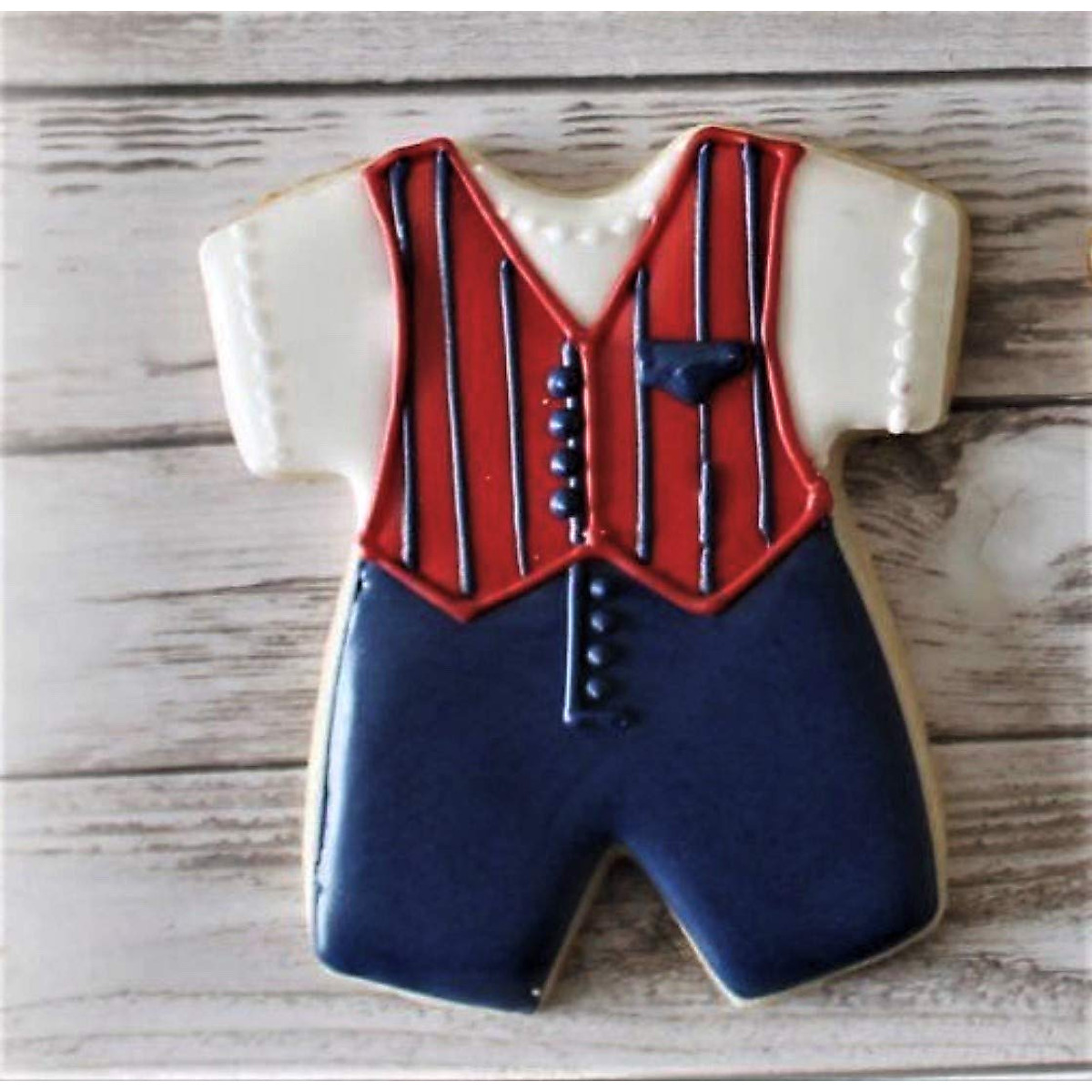 Baby Romper Cookie Cutter, 3.5" Made in USA by Ann Clark