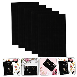 EXCEART 6 pcs Pad Tray Earrings Black Necklace Earring Selling Organizer Holder Storage Rings Sponge Ring Insert Mats Foam Showcase Pads Slots Jewelry Trays for Holders Display with