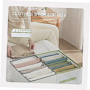 Levemolo Pants Storage Box Portable Clothes Closet Basket Divider Organizer Sock Drawer Organizer Underwear Drawer Vanity Drawer Folding Storage Box Jeans Drawer Organizer T Shirt Organizer