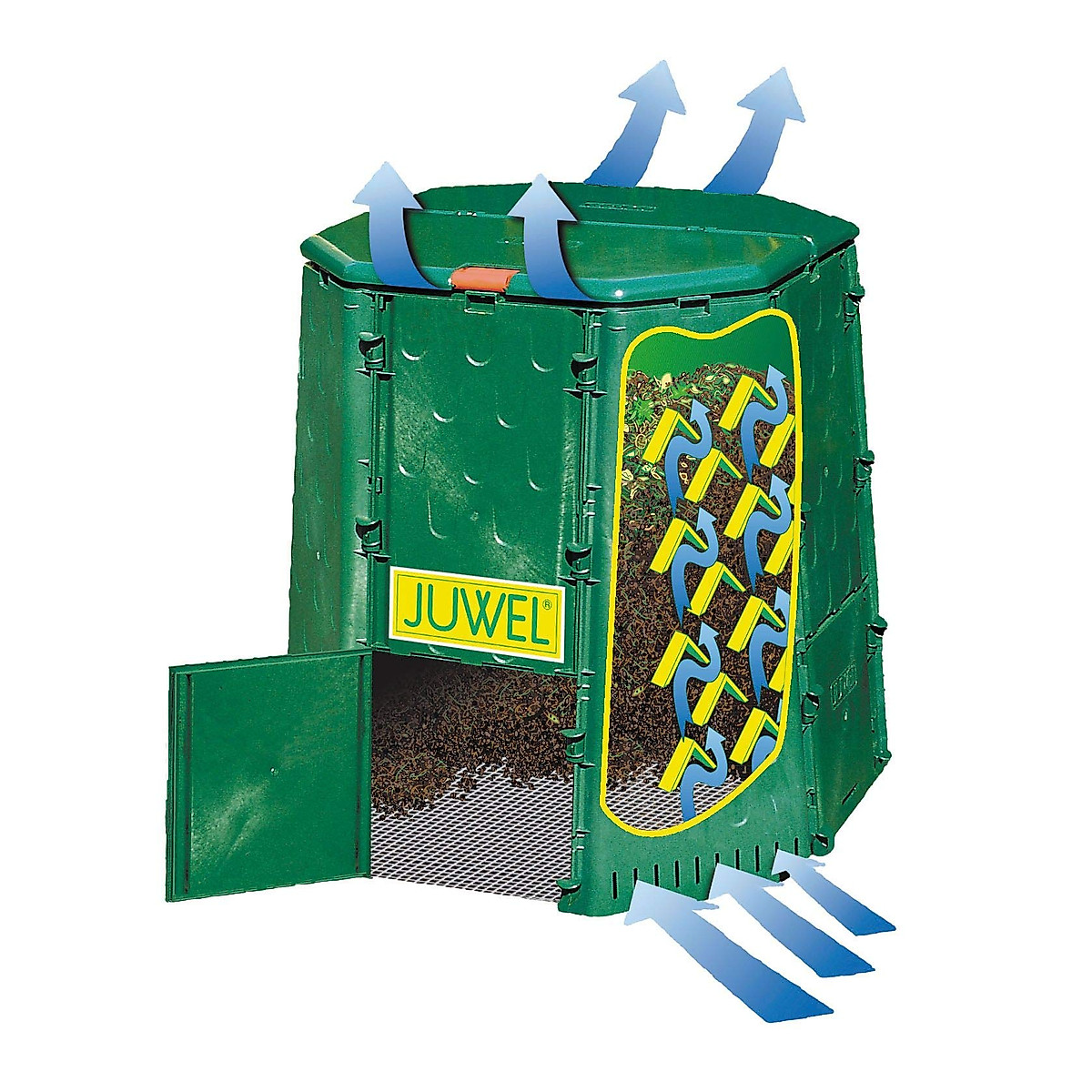 Exaco AQ AeroQuick Large Compost bin, 187 Gallons, Green