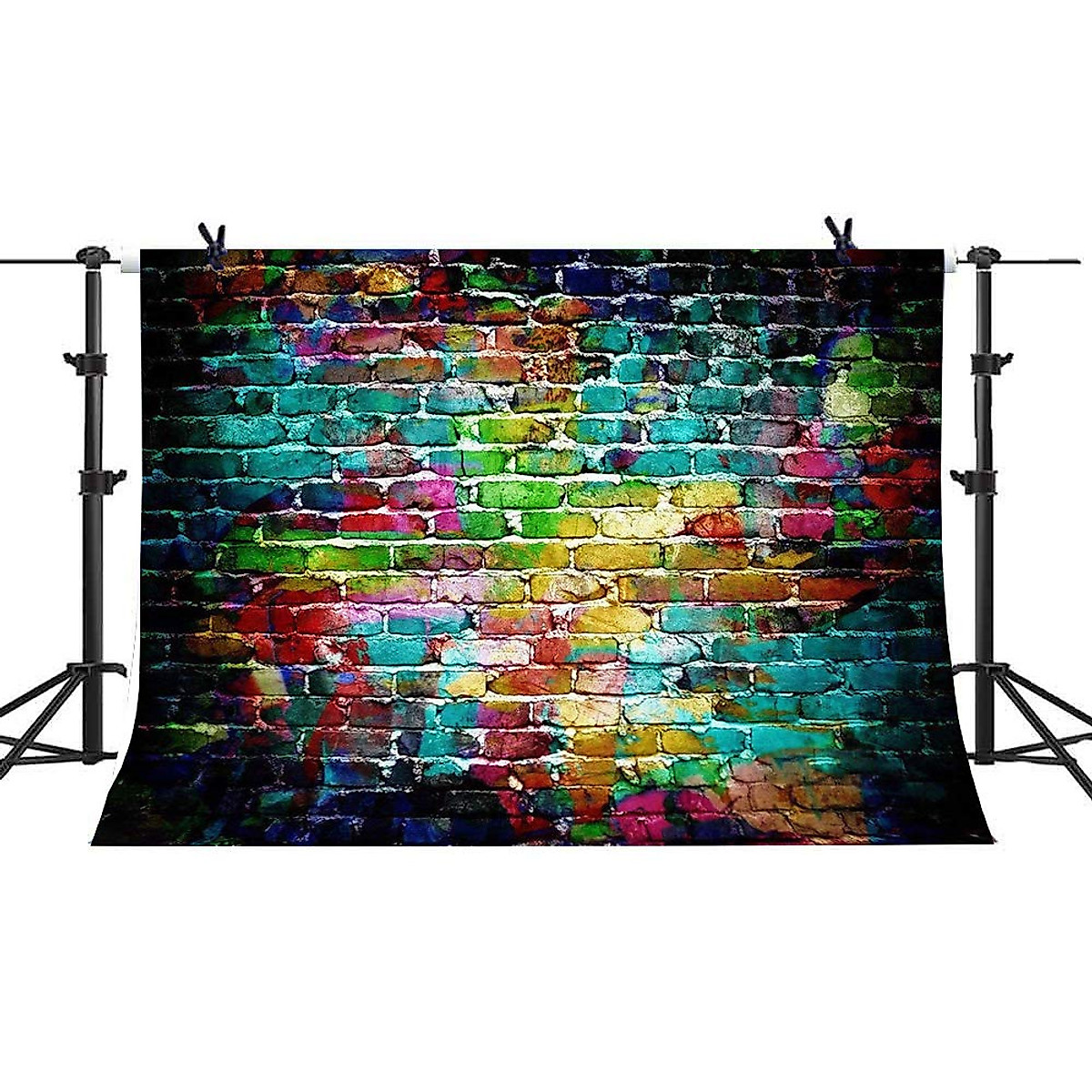 Colorful Brick Wall Photography Backdrop 5x3ft Vinyl - Perfect for ...