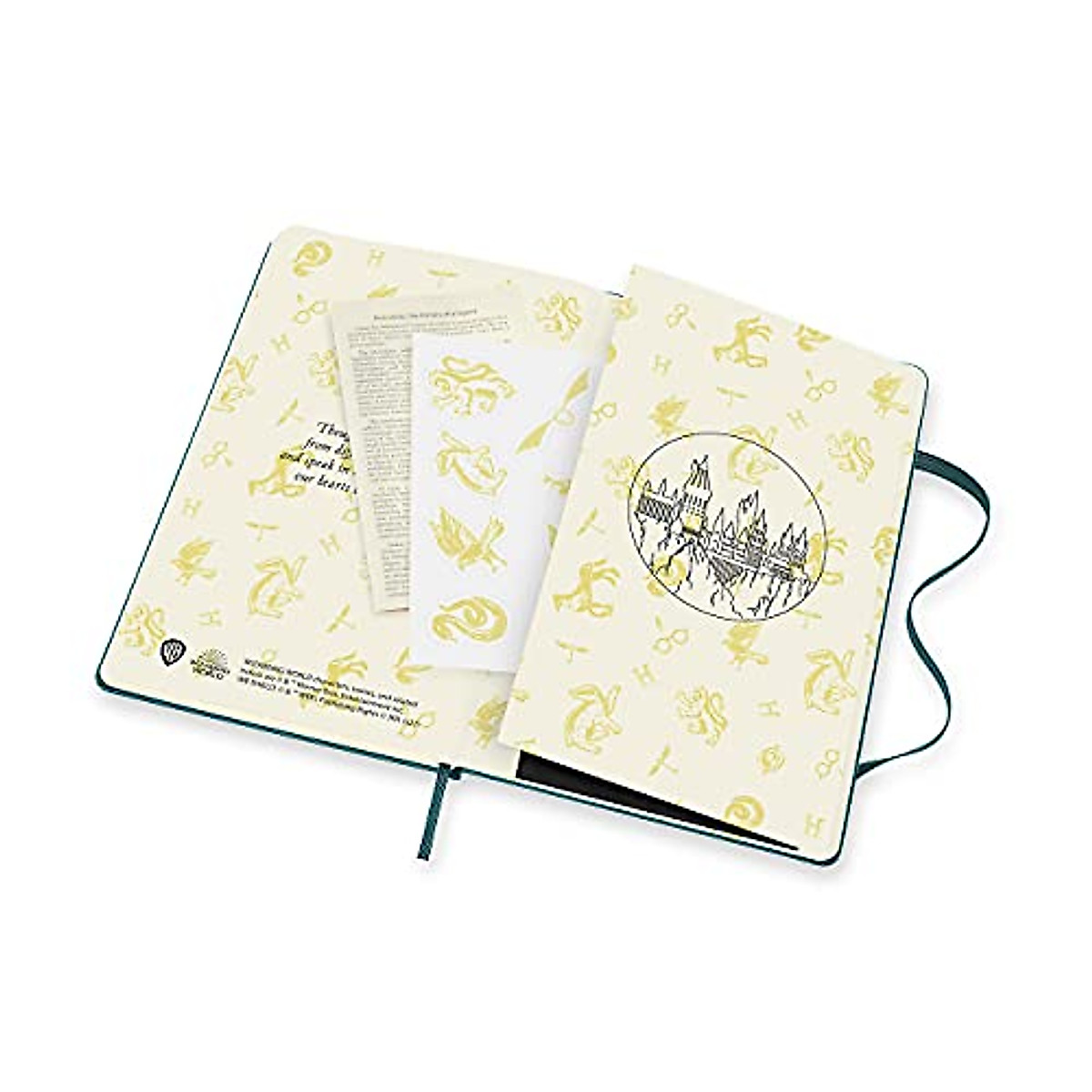 Moleskine Limited Edition Harry Potter 18 Month 2021-2022 Weekly Planner, Hard Cover, Pocket (3.5" x 5.5"), Tide Green