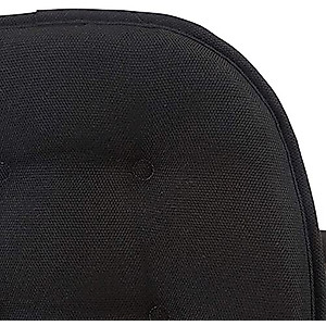 Klear Vu Omega Non-Slip Universal Chair Cushions for Dining Room, Kitchen and Office Use, U-Shaped Skid-Proof Seat Pad, 15x16 Inches, 6 Pack, Midnight Black