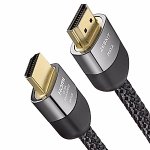 Zeskit Maya 2.1 8K HDMI Cable 5ft, 4K120Hz 48Gbps for eARC Soundbar Ethernet Gaming 144Hz, Certified Ultra High Speed HDR VRR HDCP 2.2 2.3 Compatible with Dolby Vision Atmos Apple TV Xbox Series X PS5