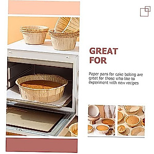 Mikinona 10pcs Cake Mold Mini Loaf Baking Pans Roasting Pans for Ovens Non Stick Baking Sheet Bakery Pan Muffin Cake Pans Paper Cake Mold Paper 6 Inch Round Cake Pan 6 Round Cake Pan Bread
