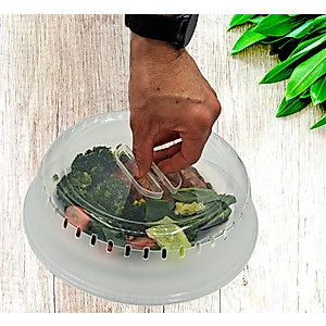 2 Pack Microware Food Cover, Microwave Food Cover Splatter, 10.5 x 10.5 x 2.625 Inch