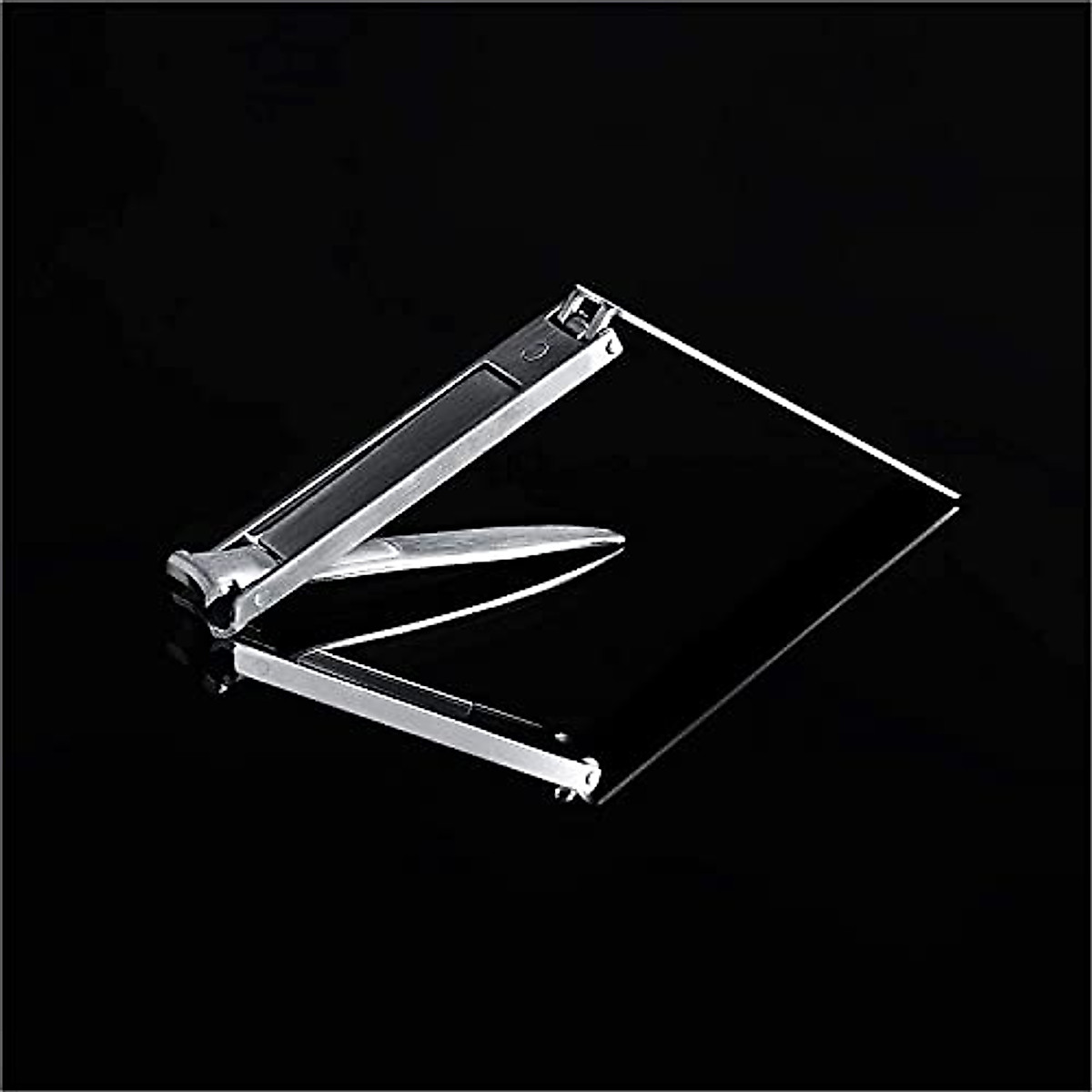 MANSCAPED® Shears 2.0 Tempered Stainless Steel Men's Nail Kit, Fingernail Clippers, Safety Scissors, Tweezers and Nail File, Travel Manicure Pedicure Set, 4-Piece Luxury Grooming Kit with Compact Case