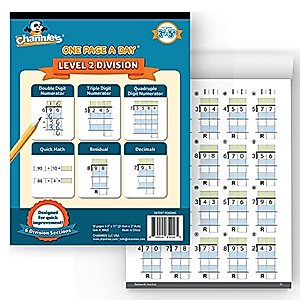 Channie’s One Page a Day Level 2 Division Workbook, Educational Math Activity Book for Kids, Ideal for 3rd to 5th Grade, 50 Pages of Level 2 Divisions for Daily Practice with Answer Sheets Included