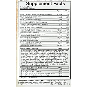 Garden Of Life Organic Mykind Men's 40 Multi, 72 CT