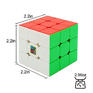 ZCUBE Moyu RS3M 3x3 Magnetic Speed Cube Stickerless Magic Cube M Puzzle Cube Fast Smooth Turning 3x3x3 Cube