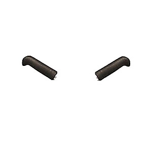 (Pack of 2) Magliner 1-1/8" OD Handles Ergo Design Black Rubber Hand Grips