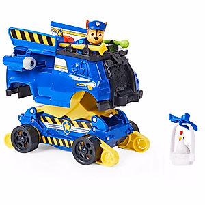 Paw Patrol, Chase Rise and Rescue Transforming Toy Car with Action Figures and Accessories, Kids Toys for Ages 3 and up