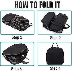 YOTOM Travel Hiking Backpack, 35L Ultralight Packable Travel Camping Hiking Backpack Daypack (Black)