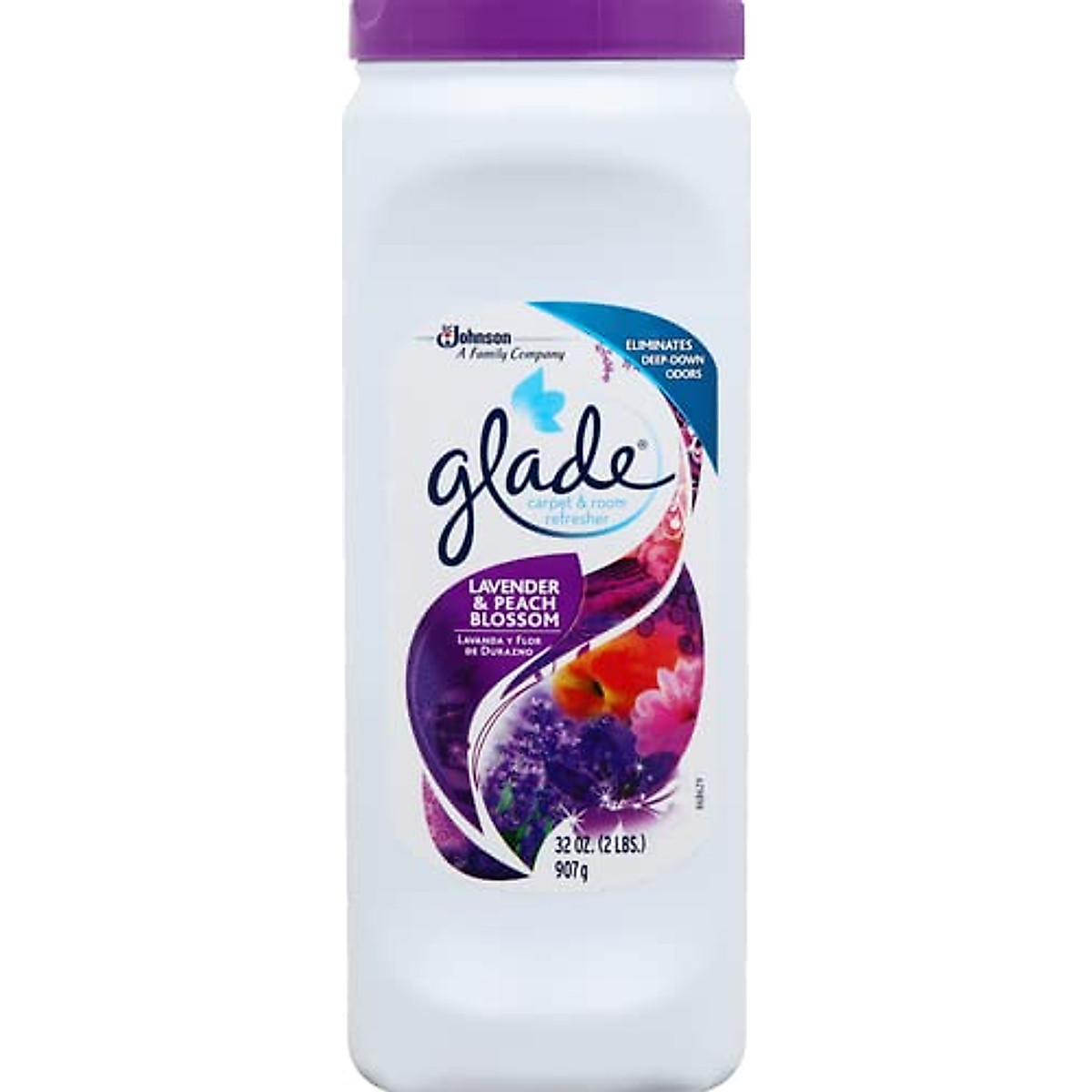 Glade Carpet and Room Refresher, Deodorizer for Home, Pets, and Smoke, Lavender and Peach Blossom, 32 Oz