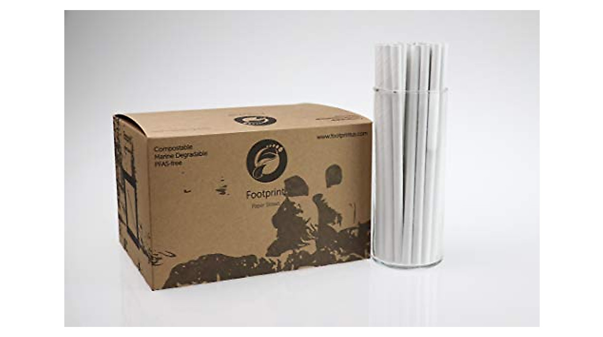 Footprint Paper Straws: Biodegradable, Bulk & Durable 8.5"