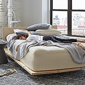 Keetsa 3 Inch Luxury Thick Comfort & Plush Memory Foam Topper Layer, CertiPUR-US Certified Foam, OEKO-100 Certified Linen Blended Fabric, Fiber Quilted Top, Comfort Rejuvenator - Full