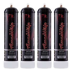 AMAZWHIP 640g, 0.95L Fresh and Pure Rose Fragrance Cream Charger (1 cylinder-rose)