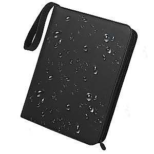 JHkim Trading Card Binder 9 Pockets - with Extra 600PCS Card Sleeves, Baseball Card Holder Binder Holds Up to 540 Cards, Fits for Sports, Football, Hockey, Basketball Cards