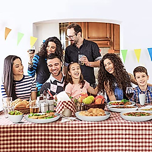 Hanmfei Wheat Straw Plastic Dinnerware Set for 8,Plastic Plates and Bowls Sets,Unbreakable Dinnerware For Kitchen, Camping, Rv Black