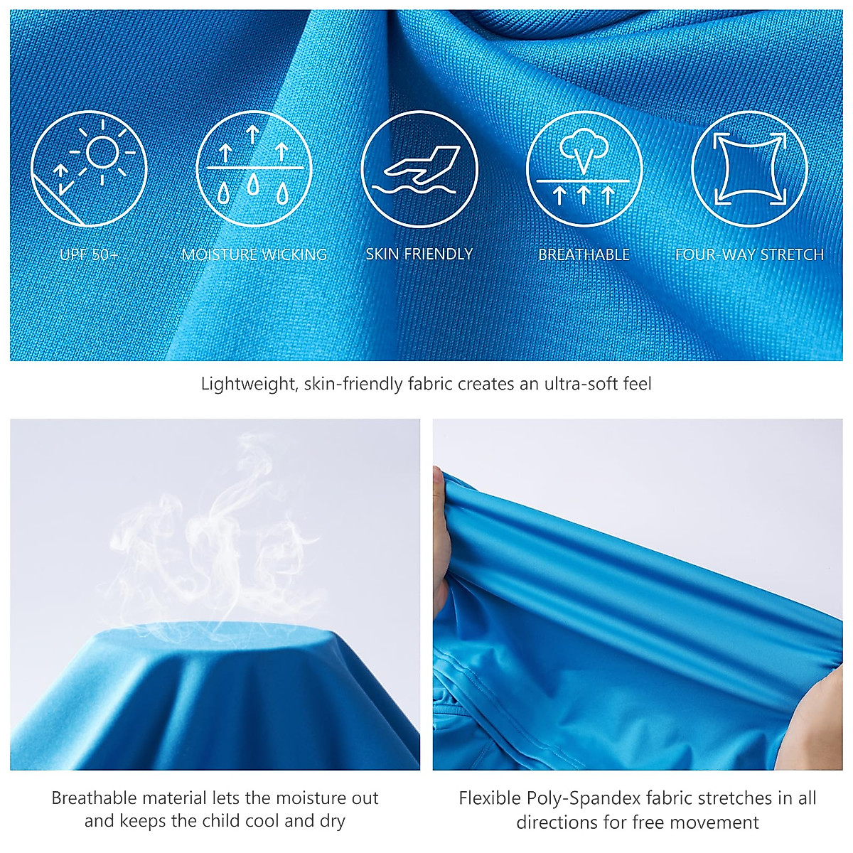 BASSDASH Youth UPF50+ Performance T Shirt with Hood Long Sleeve Fishing Hiking Sun Shirt FS03Y