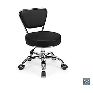 Salon Nail Pedicure Stool Pedicure Chair DAYTON BLACK Pneumatic, Adjustable, Rolling Salon Furniture & Equipment