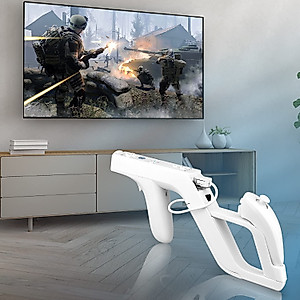 OSTENT Light Gun Attachment for Nintendo Wii Remote Nunchuck Shoot Sport Games