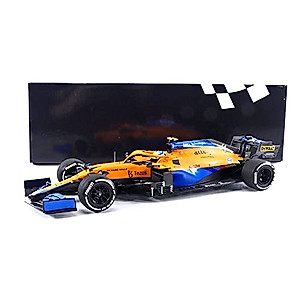 Minichamps 530213304 1:18 Mclaren F1 Team MCL35M-Lando Norris-2nd Place Italian GP 2021 Collectible Miniature Car, Multicoloured