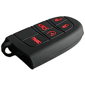 Smart Key Fob Cover Case Protector Keyless Remote Holder for Jeep Grand Cherokee Dodge Challenger Charger Dart Durango Journey Chrysler 300