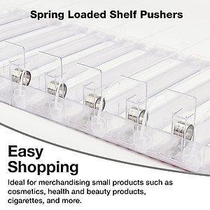 NEXTLEVEL FIT Pack of 3 Dividers for Shelf Pushers - Hardware Accessories for Smoke Shop, Convenience Store - Drink, Box & Cigarette Display Dispenser Organizer - for Gondola Shelves 15" & Above