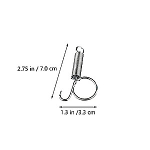 Hemobllo 10PCS Metal Finger Spring Latch Hook for Fixing Pet Cage Door for Wire Rabbit Cages Doors Bunnies Rodents Hamsters Squirrels Birds
