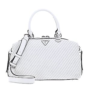 GUESS Hassie Soho Satchel White One Size