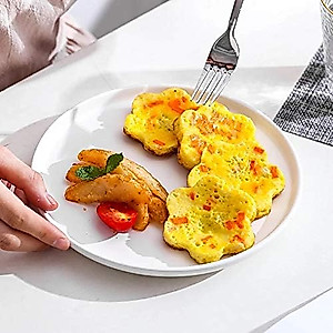 Silicone Non Stick Fantastic Seven Holes Egg Pancake Maker Ring Kitchen Baking Omelet Moulds Flip Cooker Egg Ring Mold (7-ROUND)