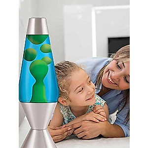 Lava Lite 5224 Lava Lamp, 52-ounce, Yellow/Blue/Silver