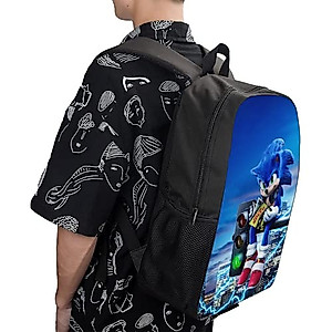Suguroo Cartoon Backpack 17 Inch Large Laptop Backpack for Men teenager School Work Outdoor