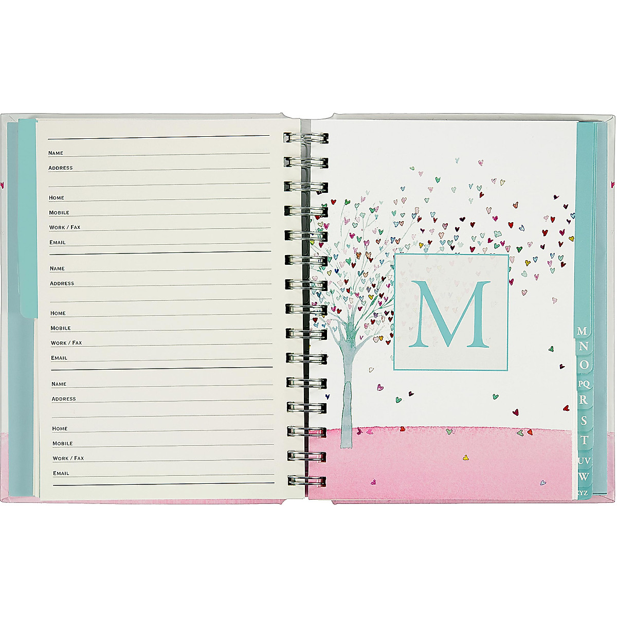 Tree of Hearts Large Address Book
