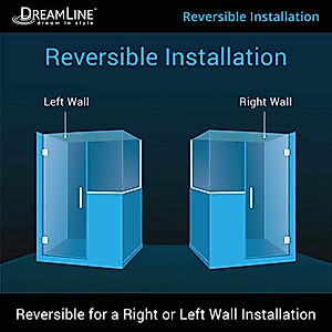 DreamLine SHEN-2429303630-04 Shower Enclosure, 59" W x 30 3/8" D, Brushed Nickel