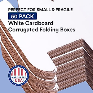 BOX USA Shipping Boxes Small 6"L x 4"W x 3"H, 50-Pack | Corrugated Cardboard Box for Packing, Moving and Storage