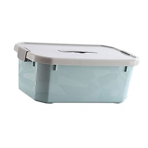 STOBAZA Box Clothes Multi- with Size Sundries Blue L Shoes Kitchen Latching Handles File Holder Case Organizer Laundry Baskets Container Display Home Pull Lid Toys Containers Stackable