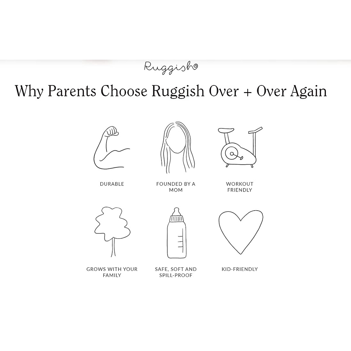 Ruggish Lulu Play Rug 4.8 x 7.0 ft - Soft Cushion Reversible Baby Kids Playmat + Interactive Play Map + Waterproof (Beige, Neutral Grey Tones)