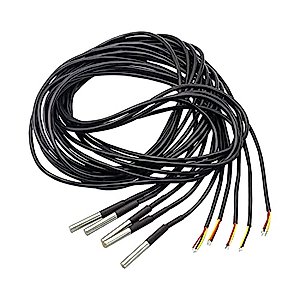 V TELESKYV TELESKY DS18B20 Temperature 6.6Ft Sensor Waterproof Temperature Sensor with Digital Thermal Stainless Steel Tube Probe for arduino 5 Pcs
