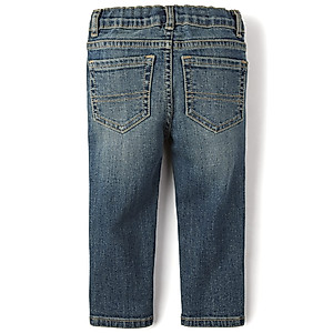 The Children's Place baby boys And Toddler Stretch Straight Leg Jeans, Aged Indigo Single, 4T US
