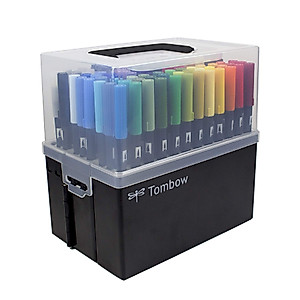 Tombow 56178 Marker Case. Easily Stores and Organizes 108 of Your Favorite Tombow Products