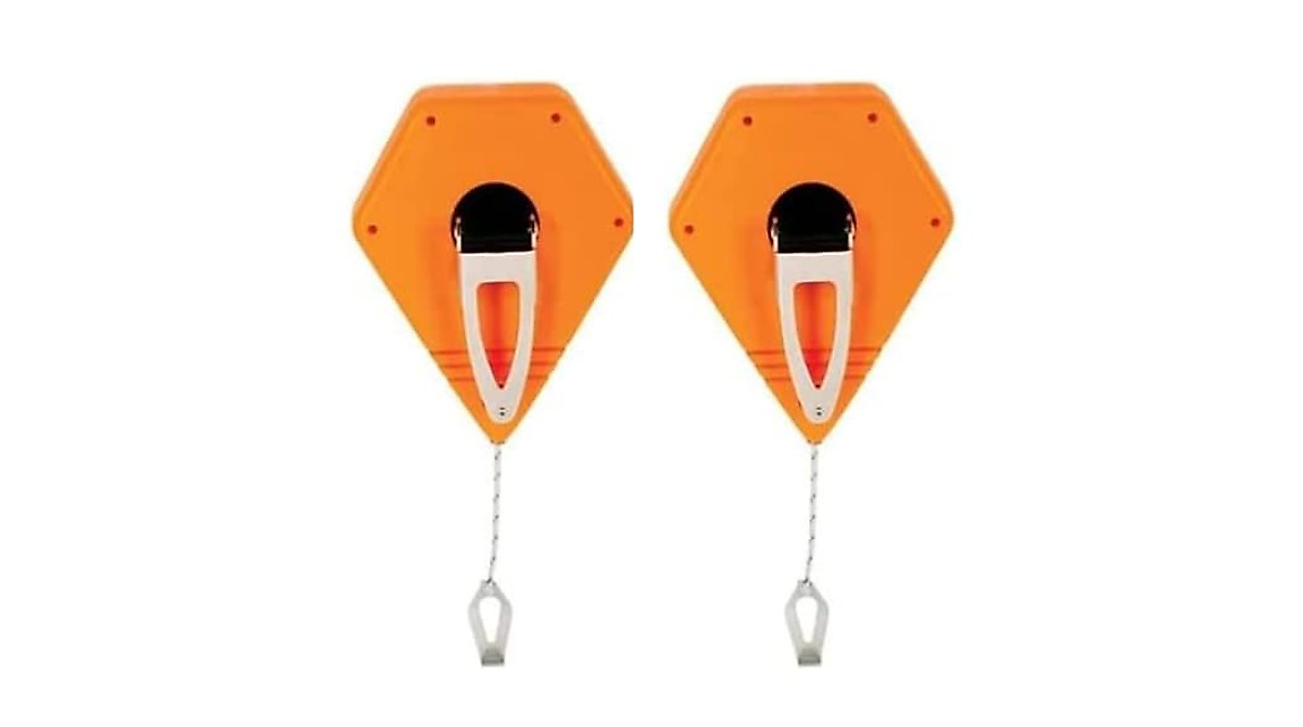 Zimpty Octogonal Chalk Line Reel - 100 Feet, 2 Pack