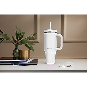 Contigo Streeterville Tumbler 1200 ml with Handle | Stainless Steel Vacuum Insulated Water Bottle with Straw and Lid | Cold for 29 Hours | Travel Mug | Thermal Flask | BPA Free