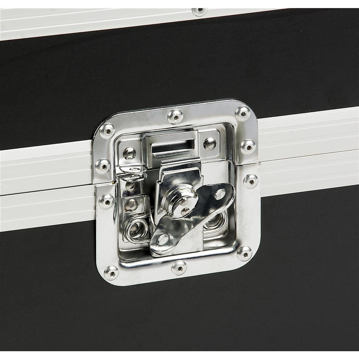 Displays2go Shipping and Storage Case with Wheels, Handles, EVA Foam Padded, Metal Edges (45 x 12.5 x 32.5)