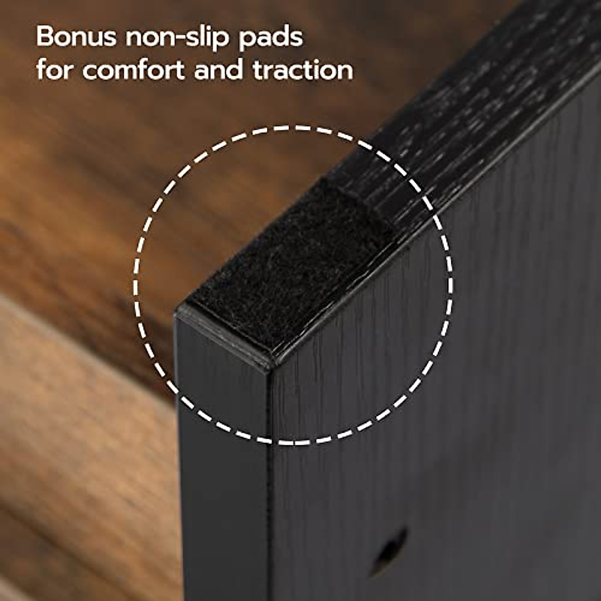 HOOBRO Step Stool for Kids, Two Step Toddler's Stool, Kids Potty Training Stool with Handles, Non-Slip Pads for Safety, Easy to Move, for Sink, Bathroom, Bedroom, Rustic Brown BF01JD01G1